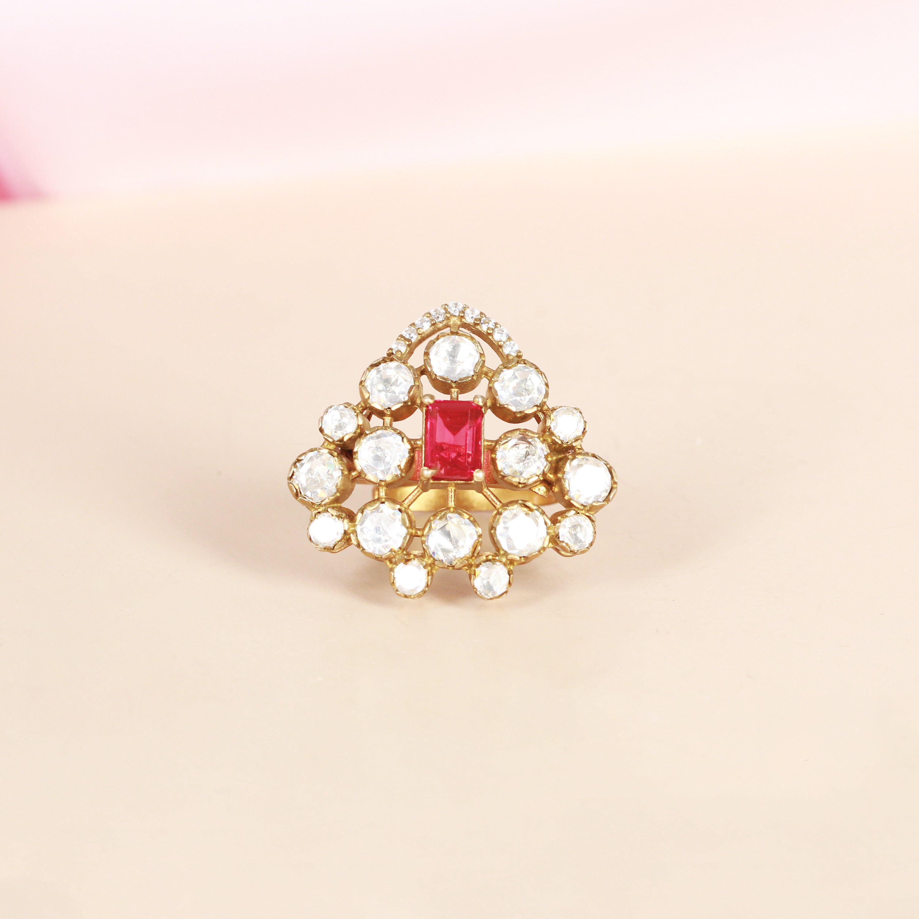 Captivating Studded Victorian Moissanite Ring – The Velli Shop