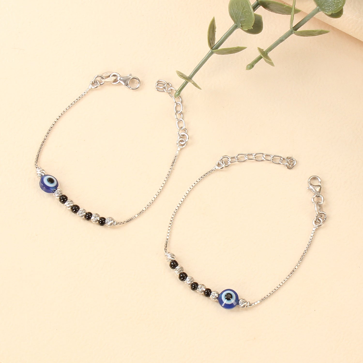Devil Eyes With Balls Sterling Kids Anklet – The Velli Shop
