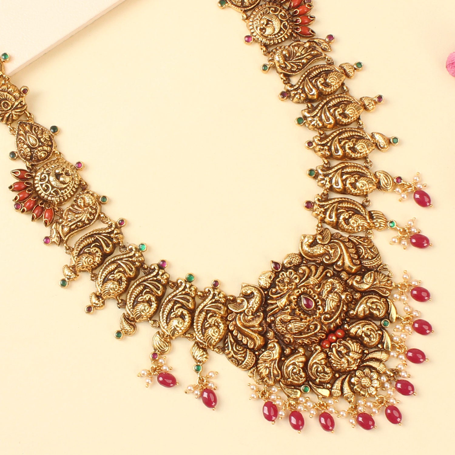 Antique Peacock Haram Designs | Elegant Floral Peacock Haram – The ...