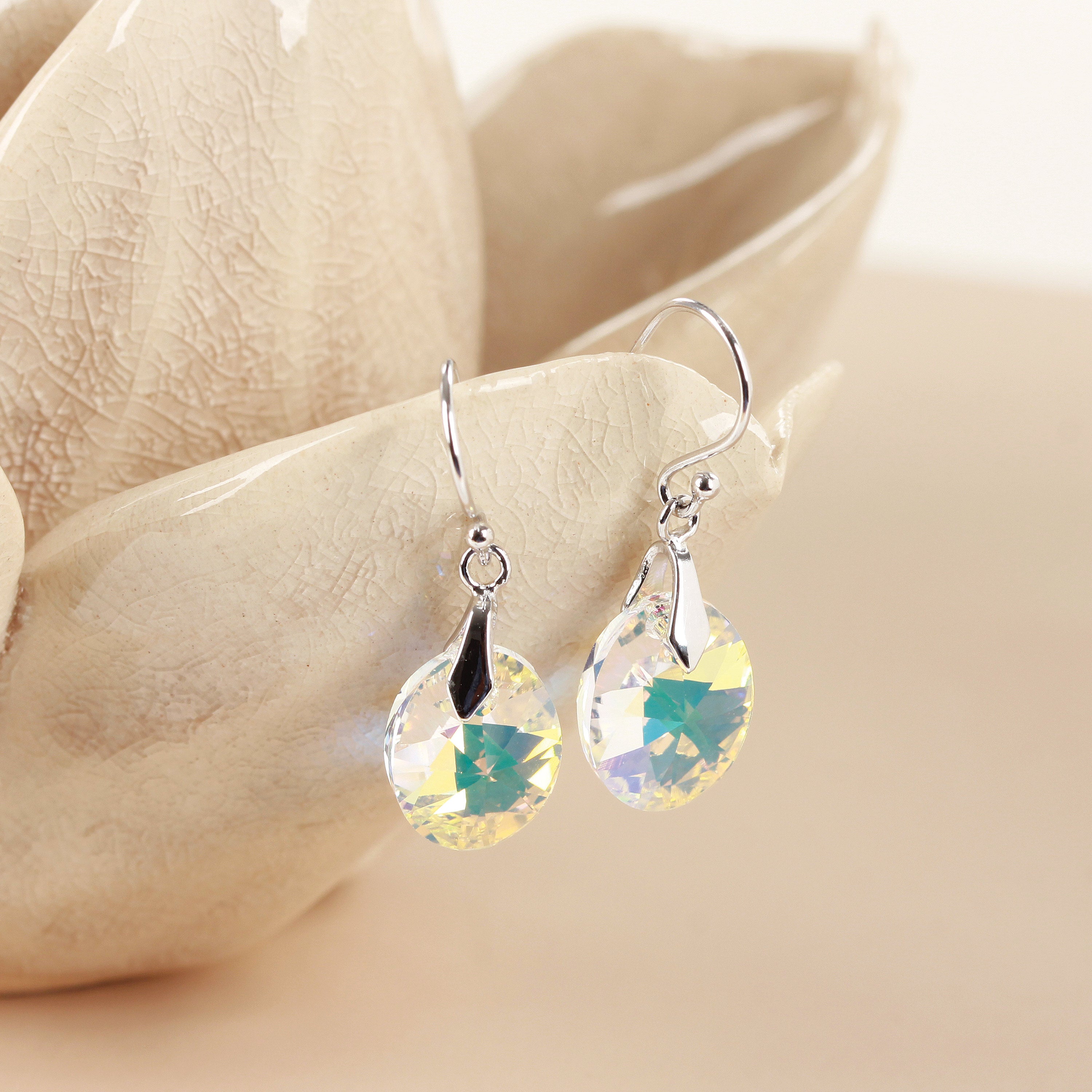 Blue Shade Swarovski Pendant With Earring – The Velli Shop