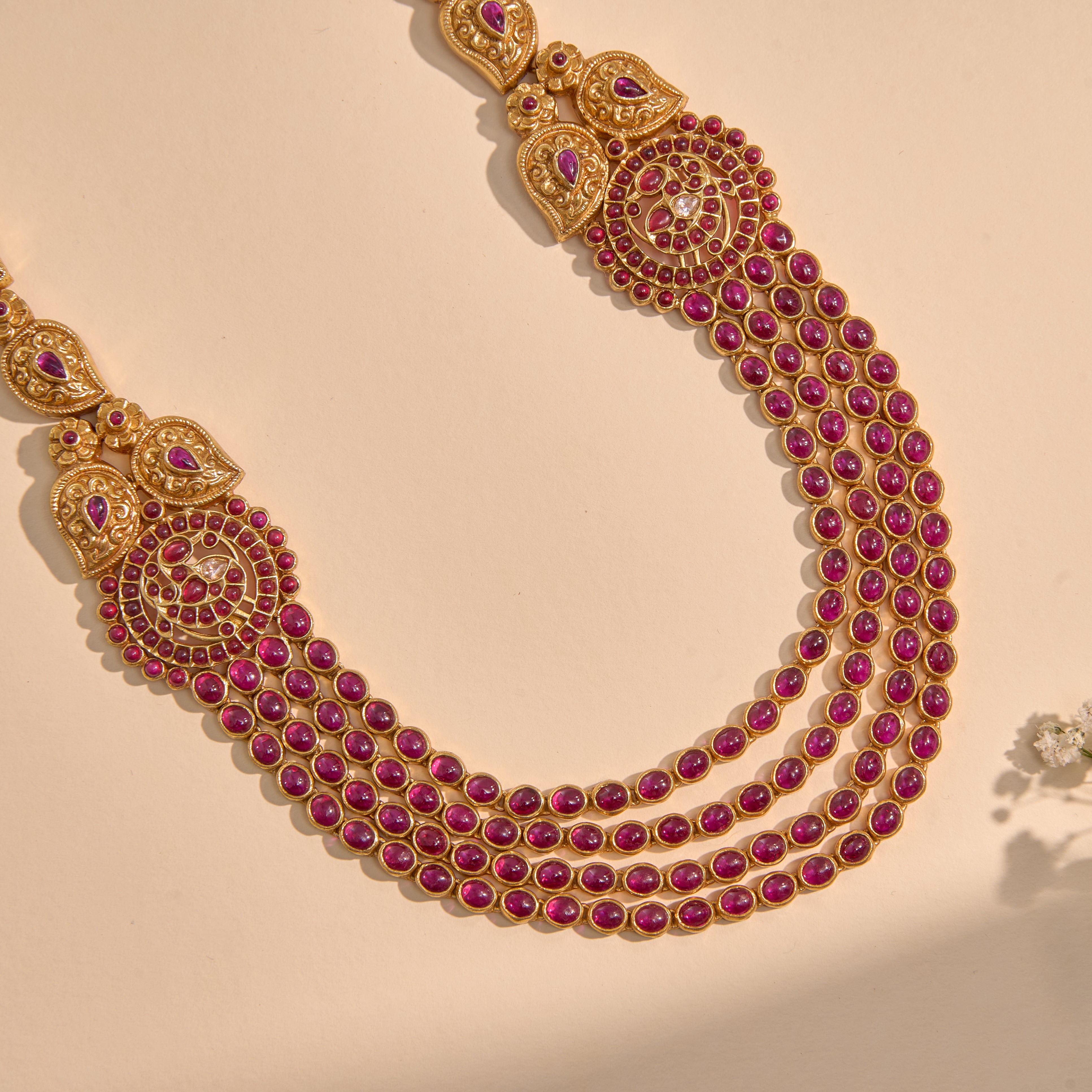 Eye Catching Pink Stone Necklace – The Velli Shop