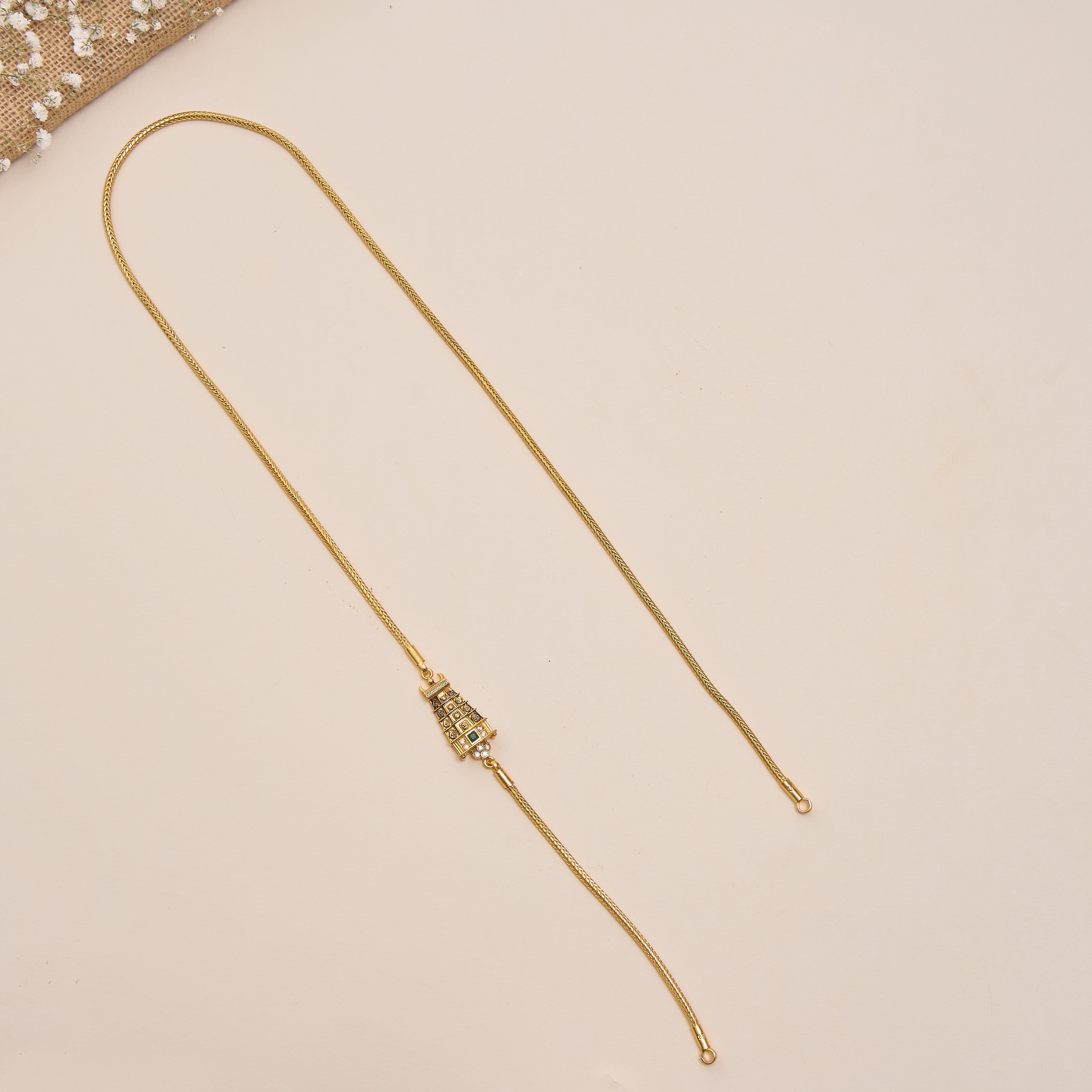 Traditional Temple Nagas Gold Plated Mogappu Chain – The Velli Shop