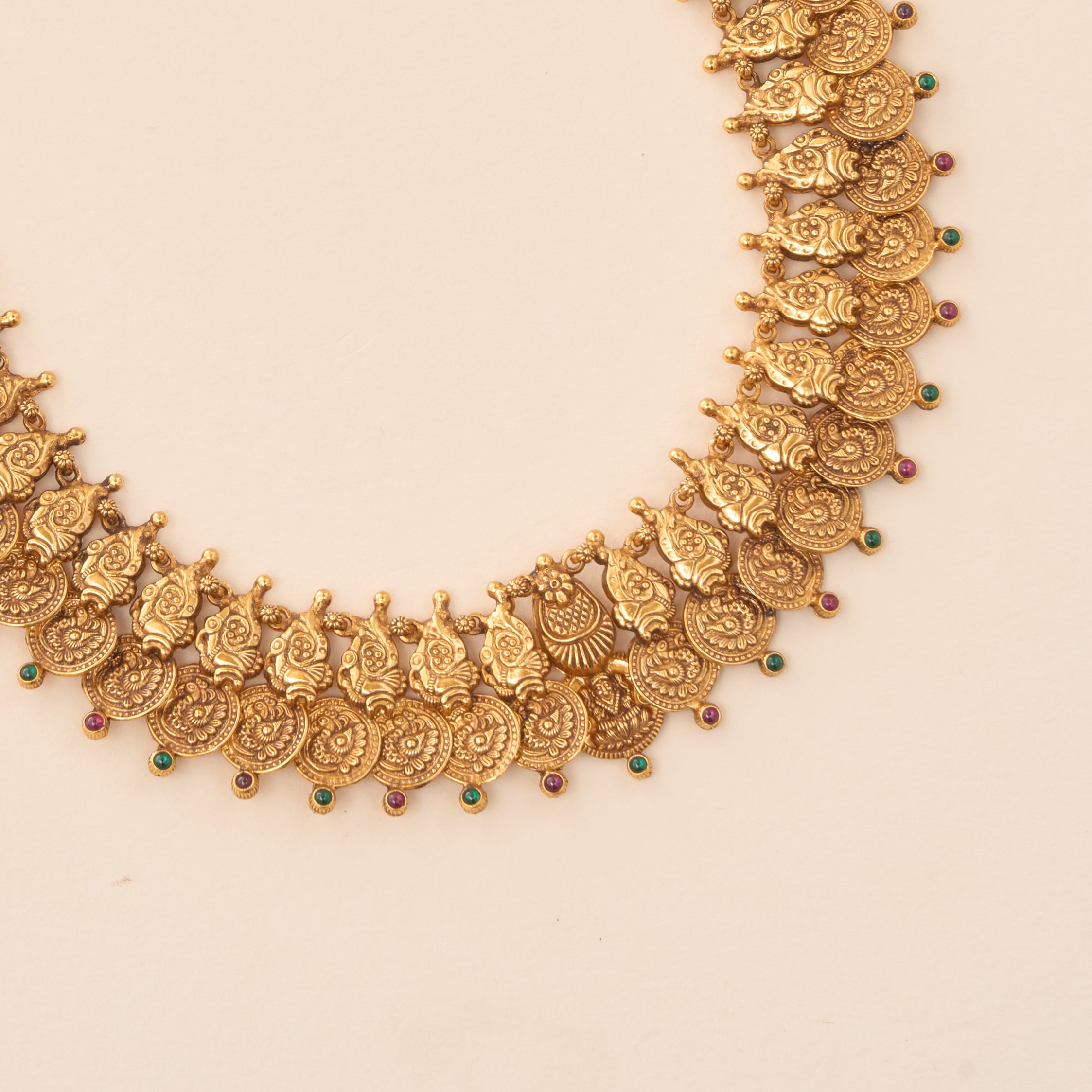 Haram Kasumalai Design | Gold Plated Nagas Peacock – The Velli Shop