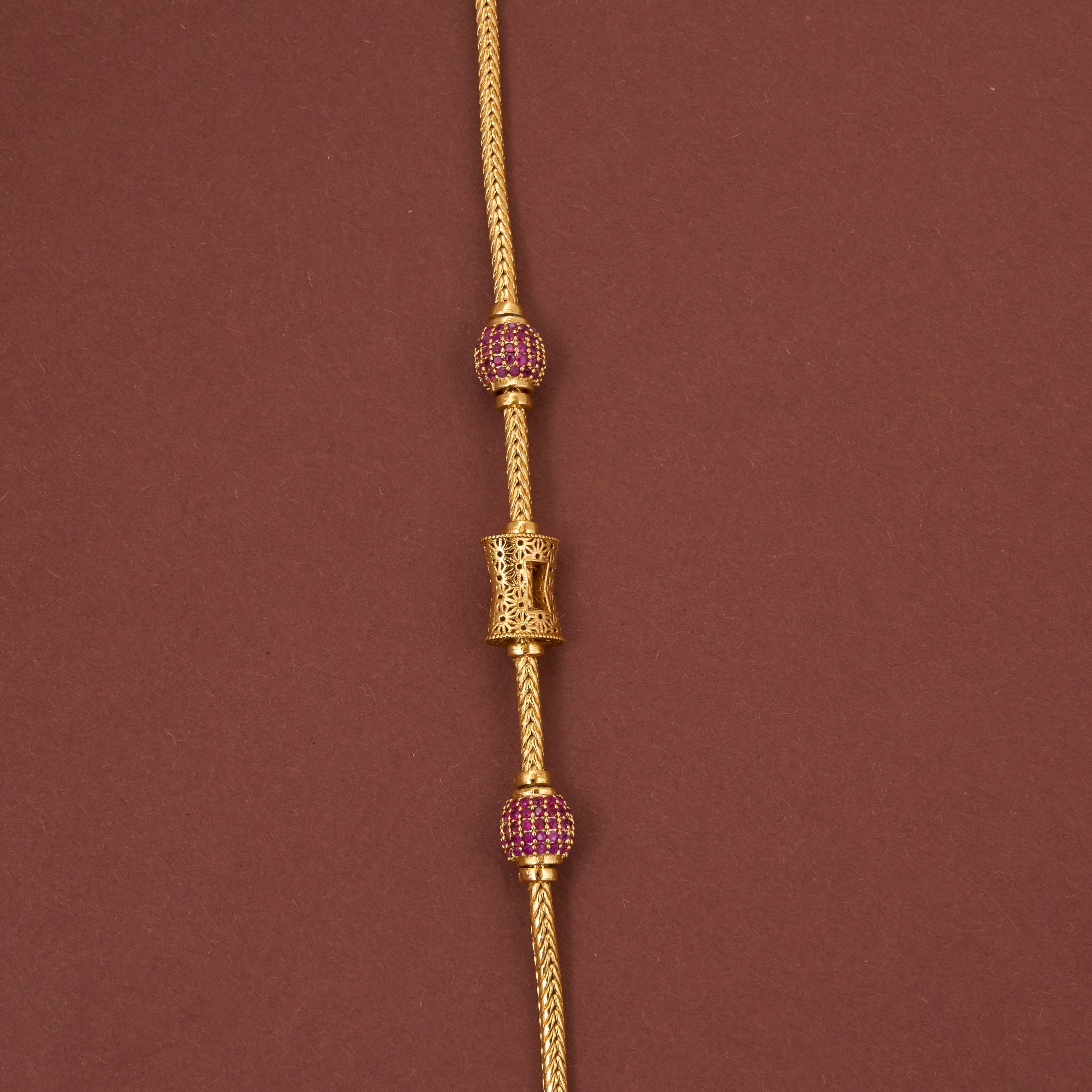 Traditional Gold Plated Nagas Mogappu Chain – The Velli Shop