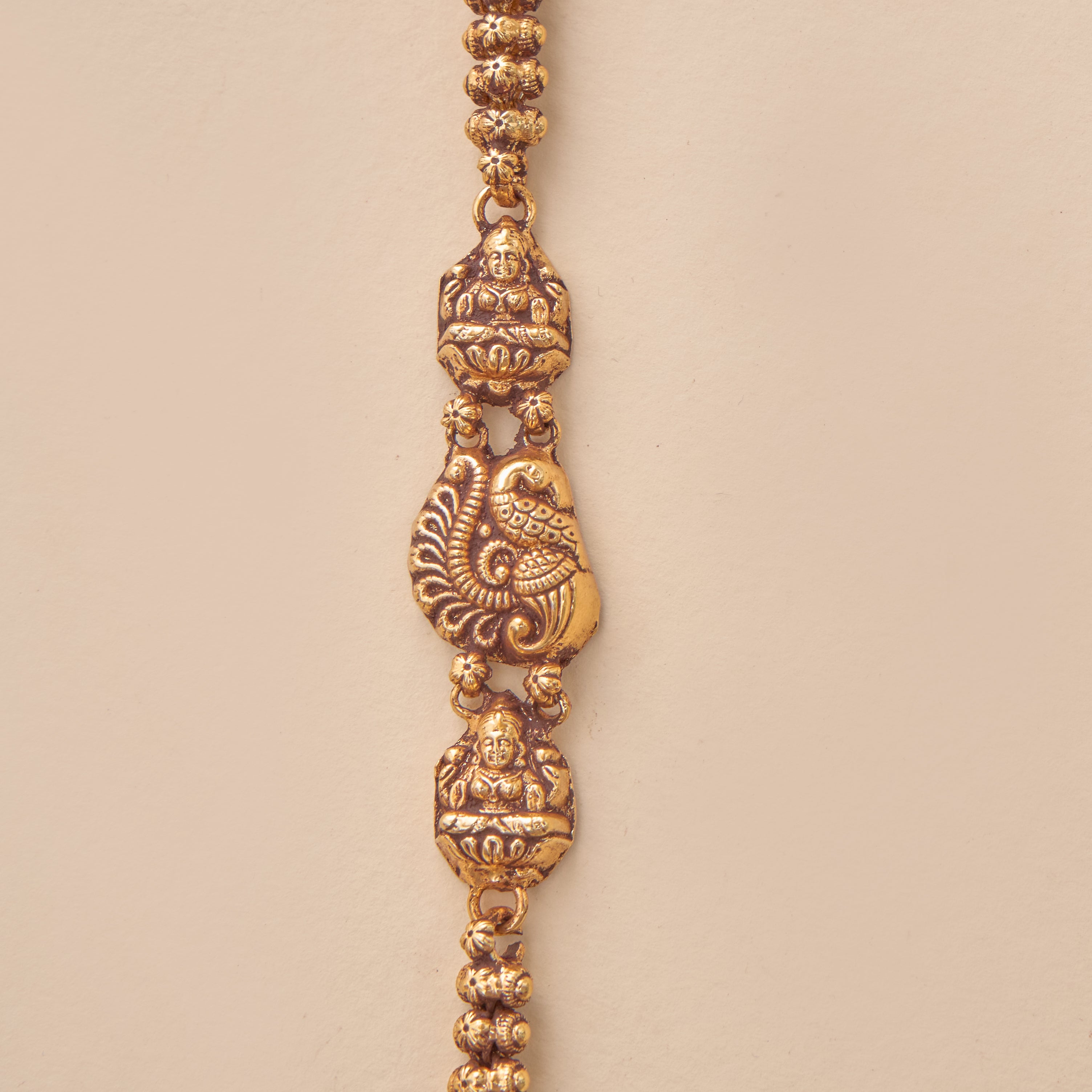 Ornate Lakshmi Nagas Mogappu Chain – The Velli Shop