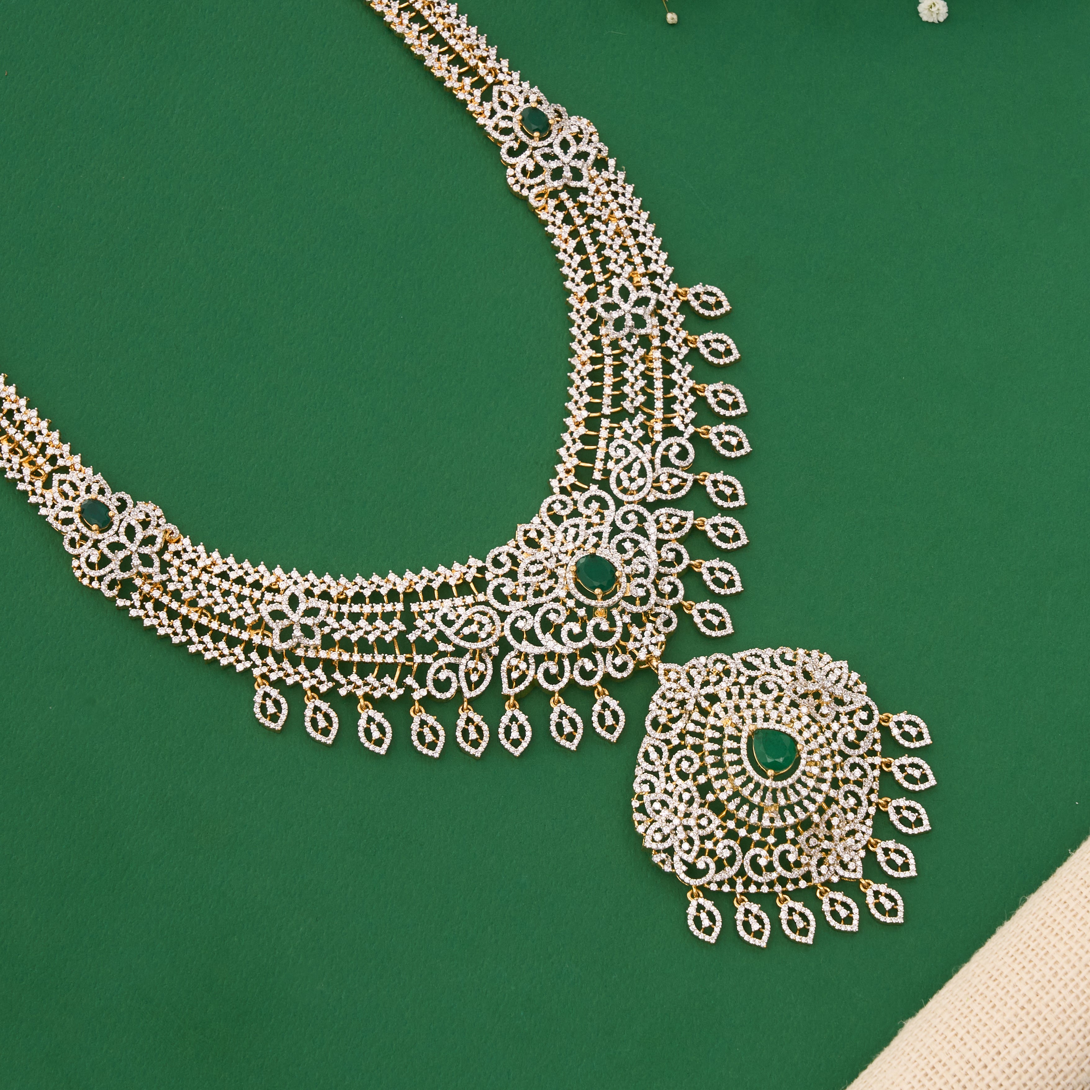 CZ Long Haram Online Shopping | Gold Plated Dazzling CZ Haram – The ...
