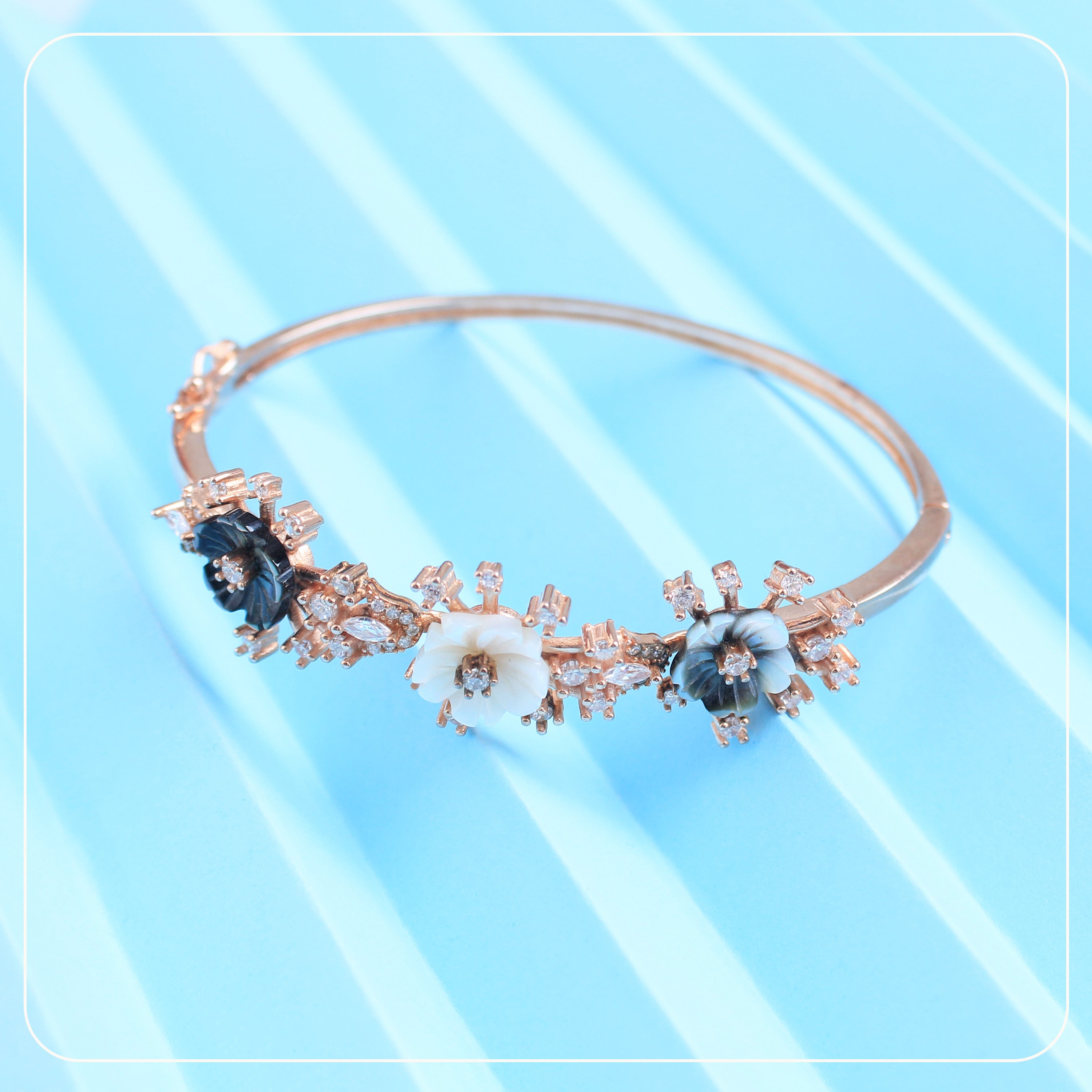 Rose Silver Bracelet – The Velli Shop