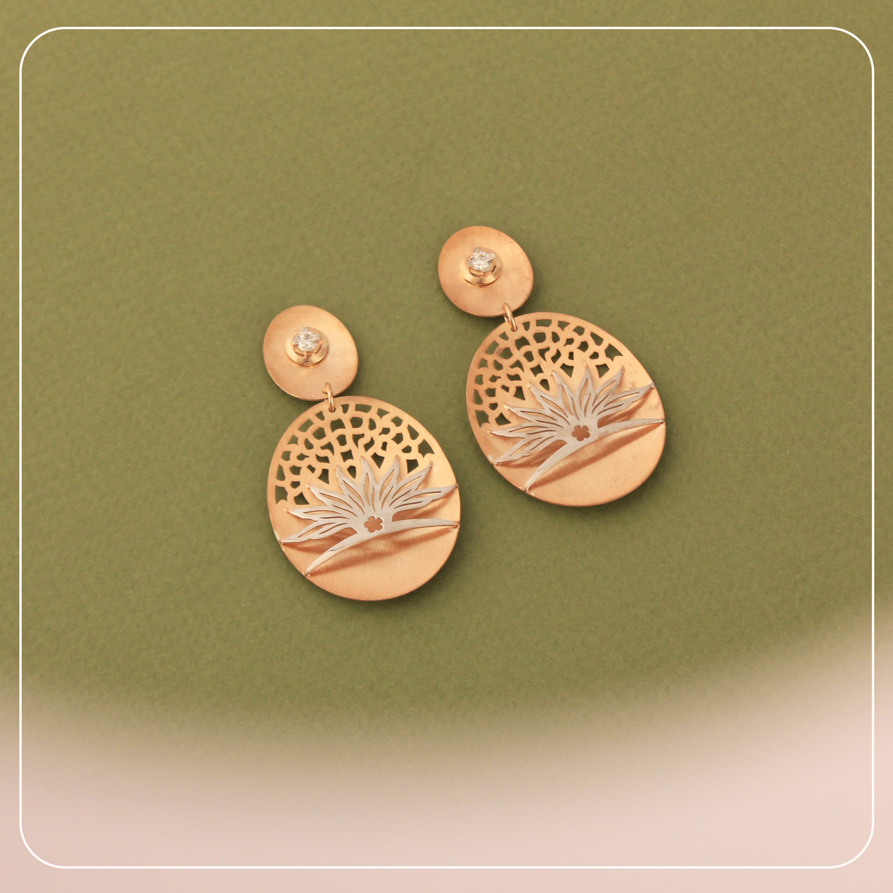 Tree of Rose Gold Earring – The Velli Shop
